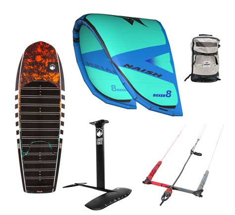 Liquid Force Launch 120 W Naish S26 Boxer 12m Kite Foil Package — Real