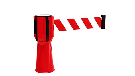 Traffic Cone Topper Connector With Retractable Safety Belt Redwhite