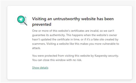 Add Exception For Self Signed Certificate Kaspersky Basic Standard Plus Premium