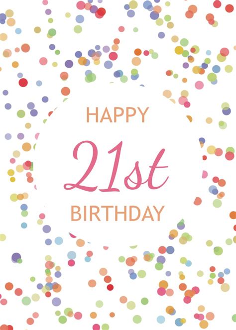 21st Birthday Ecards