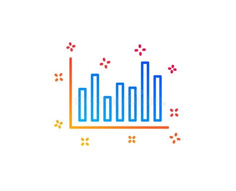 Column Chart Line Icon Financial Graph Vector Stock Vector Illustration Of Column Quality