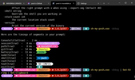 Missing Block Glyph In Powershell With `oh My Posh` · Jandedobbeleer Oh My Posh · Discussion
