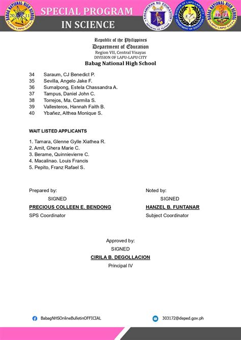 Babag National High Babag National High School Jhs