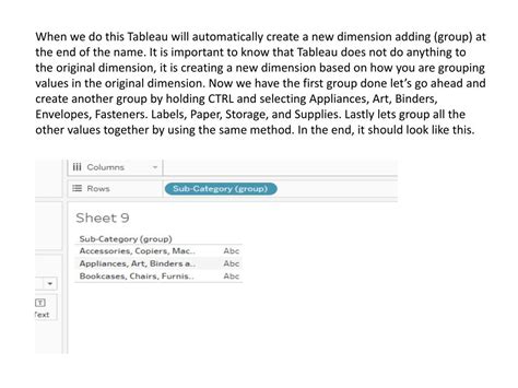 PPT Tableau Groups VS Sets PowerPoint Presentation Free Download ID