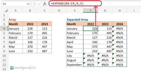 Mastering Excel Expand Function Resizing And Padding Arrays With