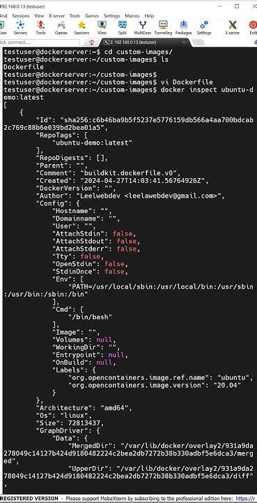 Inspect The Docker Image Maintainer Name Using Docker Inspect Command