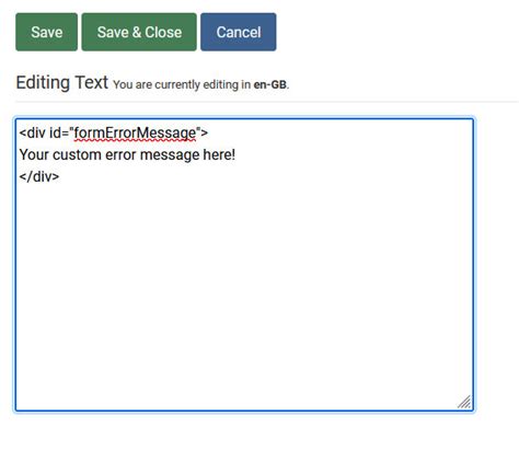 How To Display A Form Validation Modal Box