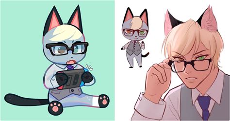 Animal Crossing 10 Pieces Of Raymond Fan Art Thegamer