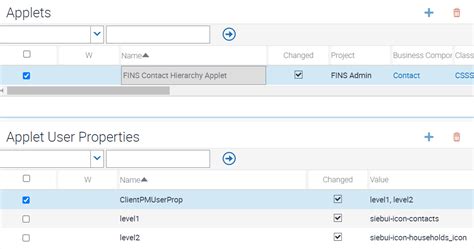 Configuring Hierarchy Components