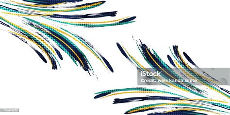 스포티한 스타일과 하프톤 효과가 있는 추상적인 브러시 배경 배너 포스터 또는 스포츠 배경에 대한 브러시 스트로크 그림입니다