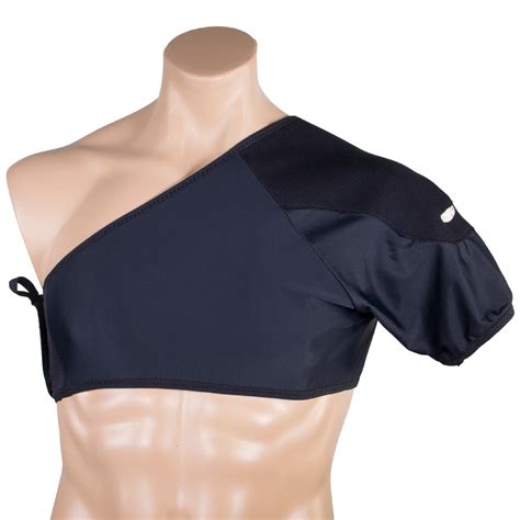 Otc Actipatch Compression Shoulder Wrap Black Large White Cross