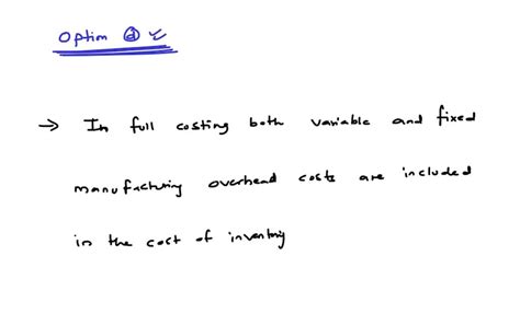 Under Direct Costing When Calculating Contribution Margin A Variable
