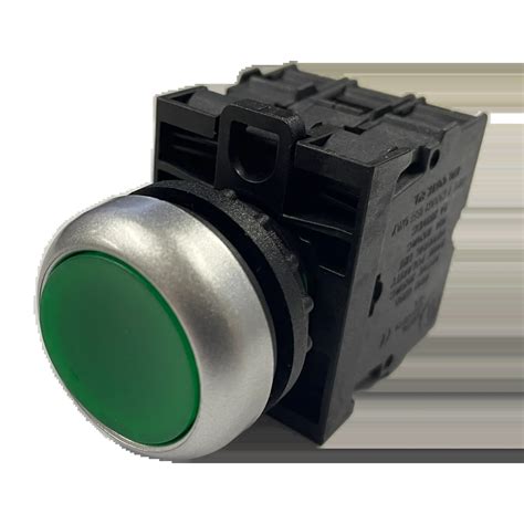 M Momentary Green Illuminated Push Button Switch