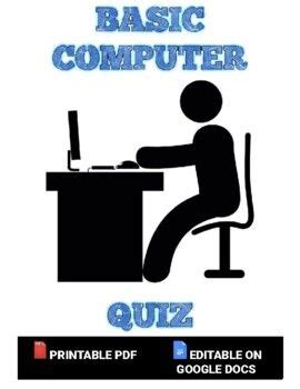 Basic Computer Quiz Editable In Google Docs Computer Knowledge Quiz Teaching Resources
