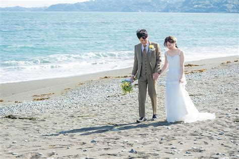 御幸の浜海岸 箱根・小田原エリアおすすめフォトロケーション 箱根小田原リゾートウェディング