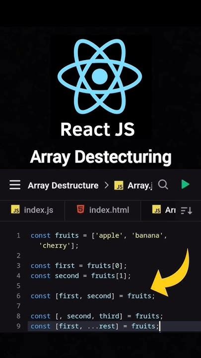 Master Array Destructuring In Javascript 🔥 Simplified With Examples 💡
