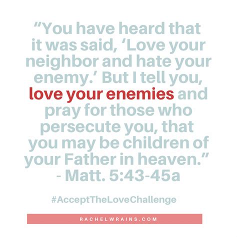 How To Love Your Enemies Rachel W Rains