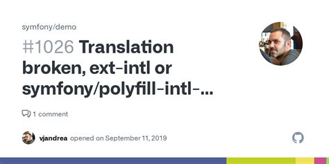 Translation Broken Ext Intl Or Symfony Polyfill Intl Messageformatter