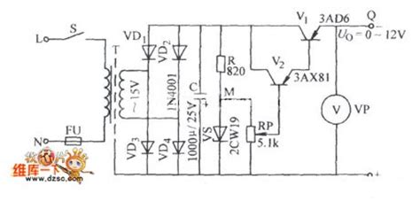 V Adjustable Voltage Stabilization Circuit Basic Circuit