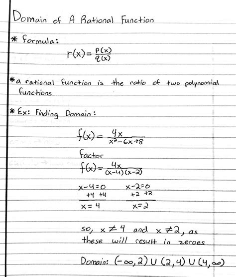 Formula Of A Rational Function