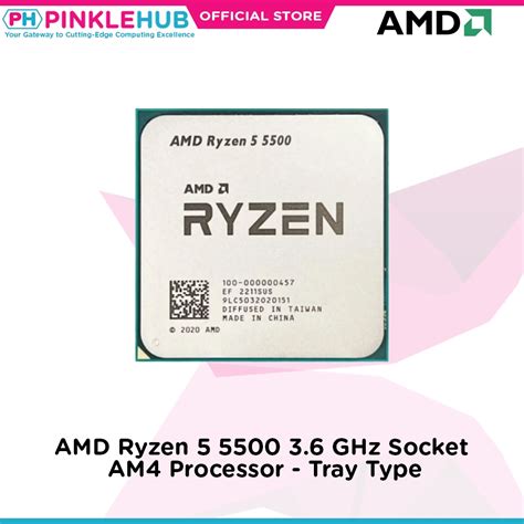 Pinklehub Amd Ryzen 5 5500 36 Ghz Socket Am4 Processor Tray Type