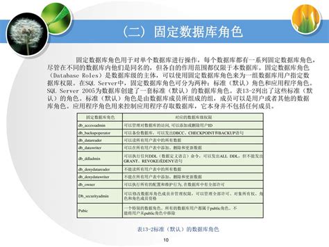 第十三章 sql server的安全管理 ppt download