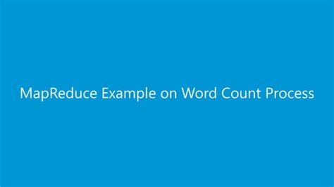 Mapreduce Example Mapreduce Programming Hadoop Mapreduce Tutorial Edureka Pdf