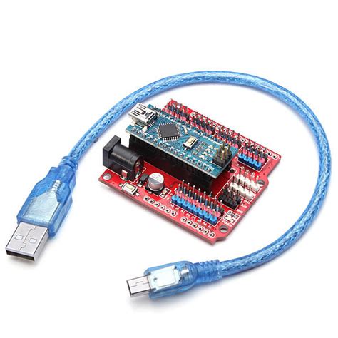 Atmega328p Compatible Nano V3 Nano Shield Expansion Board Kit Geekcreit For Arduino Products