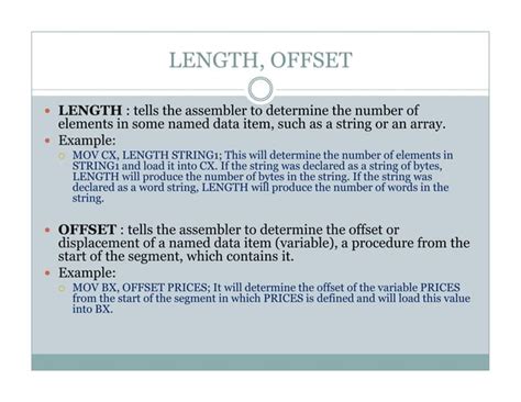 Assembler Directives And Basic Steps Alp Of 8086 Pdf