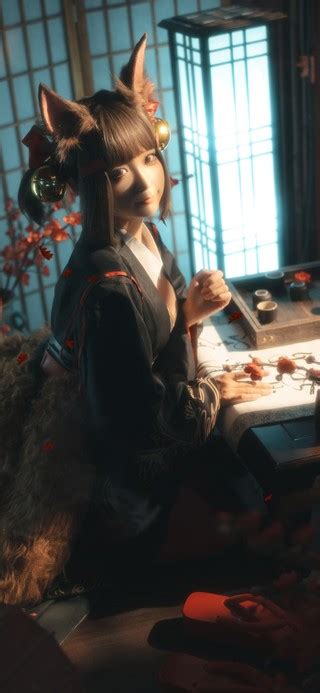 秋天枫叶女孩壁纸 秋天枫叶女孩手机壁纸 秋天枫叶女孩手机动态壁纸 元气壁纸