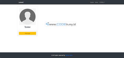Source Code Aplikasi Chat Sederhana LaraTalkative Laravel CODEin