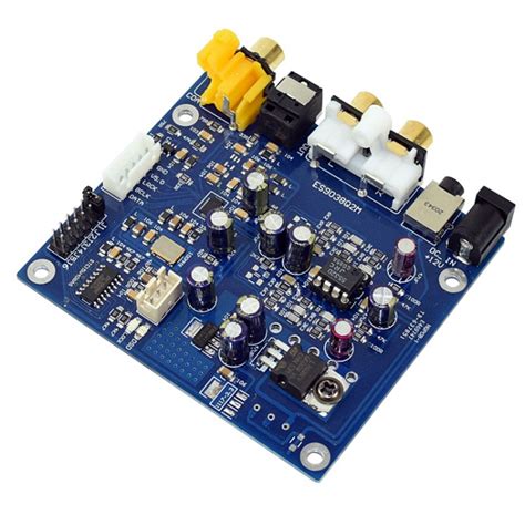 YJ ES9038 Q2M DAC Board I2S DSD Fiber Coaxial Input Decoder Board DAC Support I2S DSD 256K