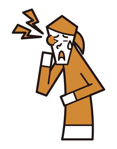 얼굴 타박상 및 얼굴 부상 여성 일러스트 무료 일러스트 소재집 Kukukeke