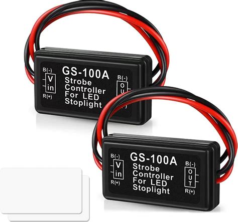 Fogfar 2 Pcs 12 24v Headlight Controller High Brake Controller Flash
