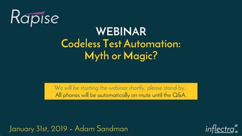 Codeless Test Automation Myth Or Magic Ppt