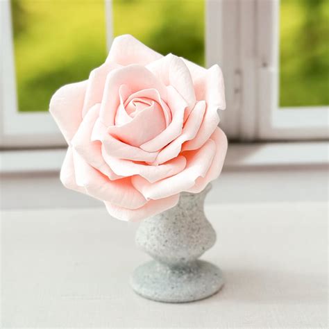 Blush Rose Large Sugar Flowers Handcrafted For Your 2025 Wedding Cake Floral Design