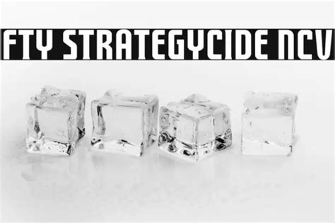 Fty Strategycide Ncv Font Free Download Ttfotf