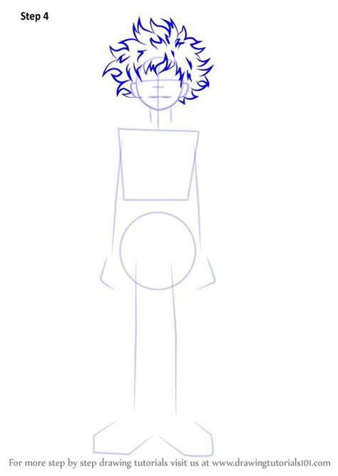 Learn How To Draw Izuku Midoriya From Boku No Hero Academia Boku No Hero Academia Step By Step