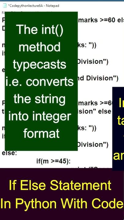 If Else Statement In Python Shorts Bintuharwani Ifelsestatement Pythonforbeginners Youtube