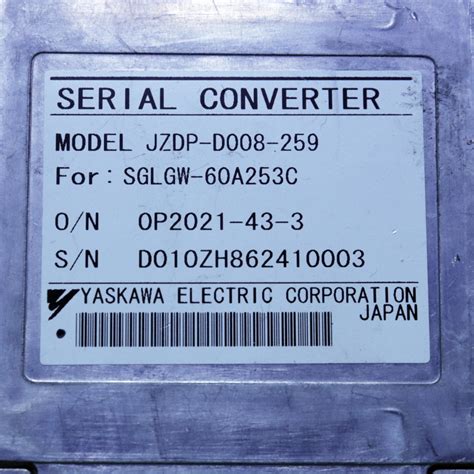 [중고] Jzdp D008 259 야스까와 Serial Converter 1609747564 Plc전문 쇼핑몰
