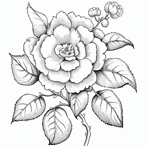 Dibujo 34 De Flores Para Colorear