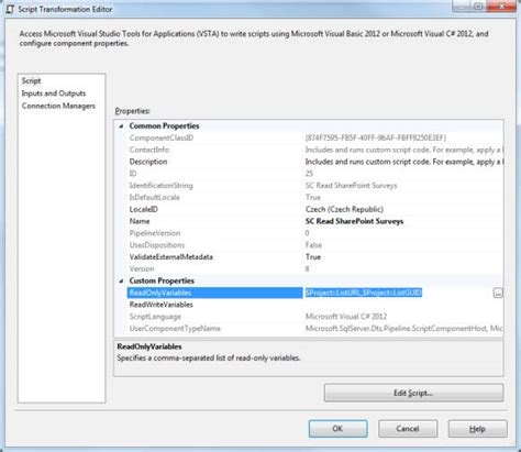 Ssis Package To Read Sharepoint Surveys And Lists