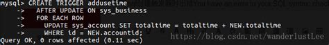 Mysql创建触发器时出错you Have An Error In Your Sql Syntax Check The Manual That Corresponds To Your