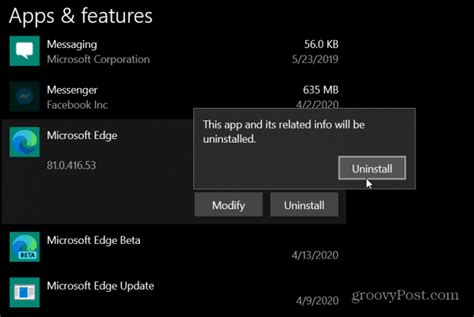How To Uninstall Microsoft Edge From Windows