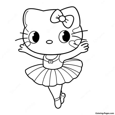 Hello Kitty Coloring Pages Ballerina