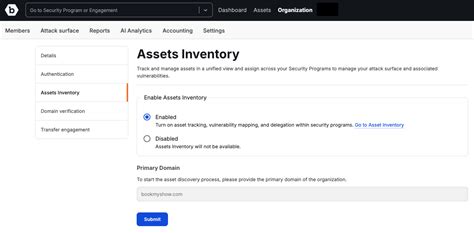 Enabling Asset Inventory Bugcrowd Docs