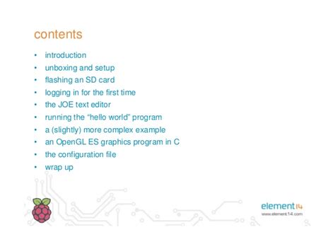 programming the raspberry pi element14