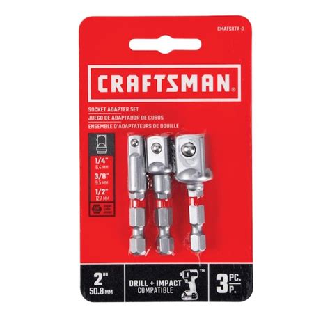 Craftsman 3 Pack Socket Adapter Set Cmafskta 3 At