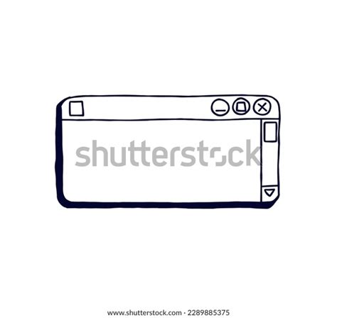 Retro Computer Interface Vintage Old Browser Stock Vector Royalty Free Shutterstock
