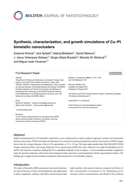 Pdf Synthesis Characterization And Growth Simulations Of Cupt